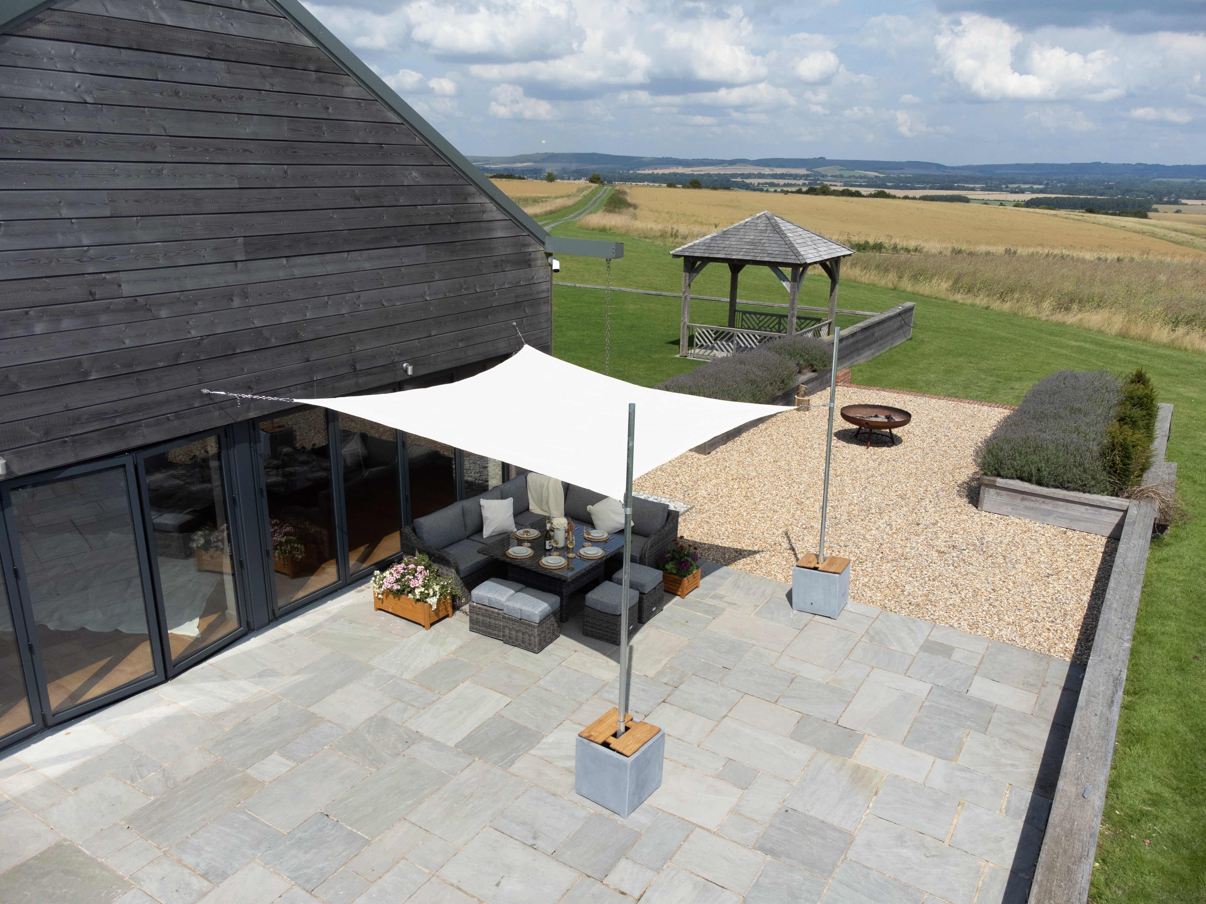 Sail Shades | Weatherproof & Breathable Garden Shades - Primrose Awnings